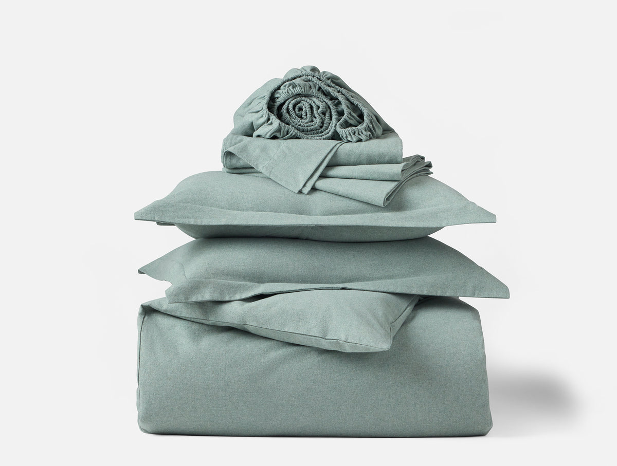 Cloud Brushed™ Organic Flannel Complete Bed Bundle – Coyuchi