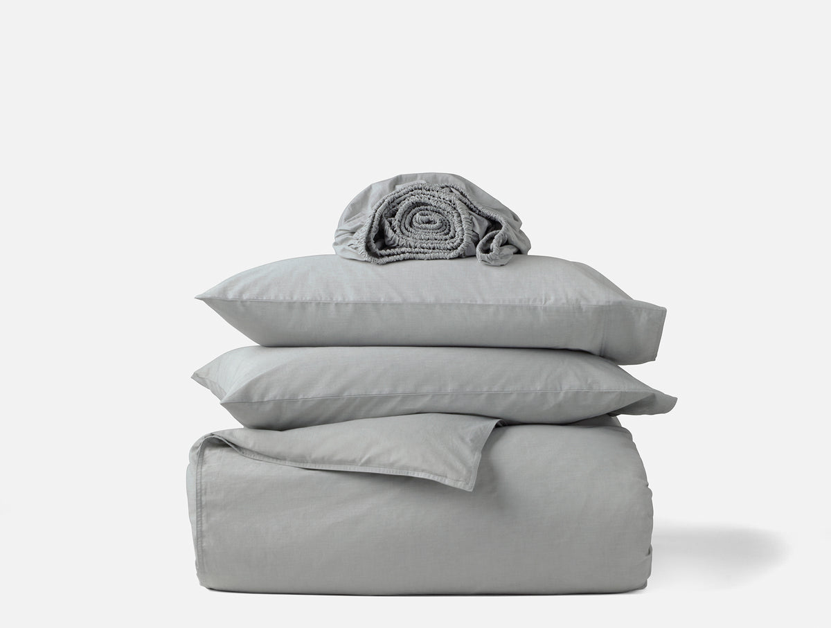 Organic Crinkled Percale™ Minimalist Bed Bundle – Coyuchi