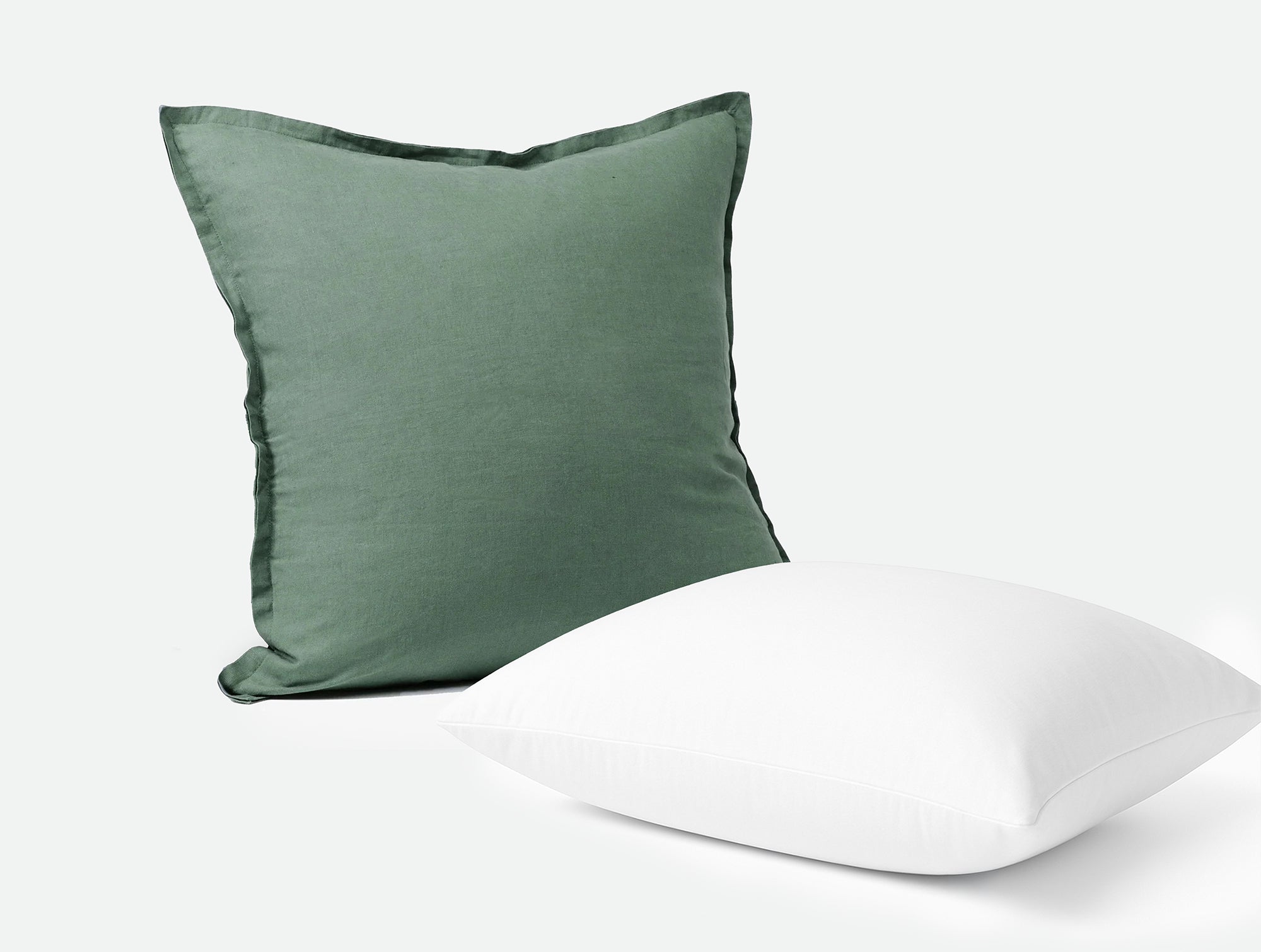 Organic Relaxed Linen Decorative Pillow Cover + Pillow Insert Set – Coyuchi